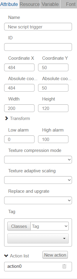 Script Trigger | AHMI Docs